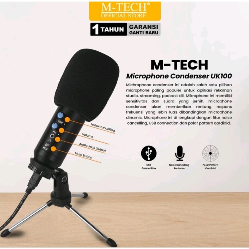 Jual M-Tech Mic Condenser UK-100 | Shopee Indonesia