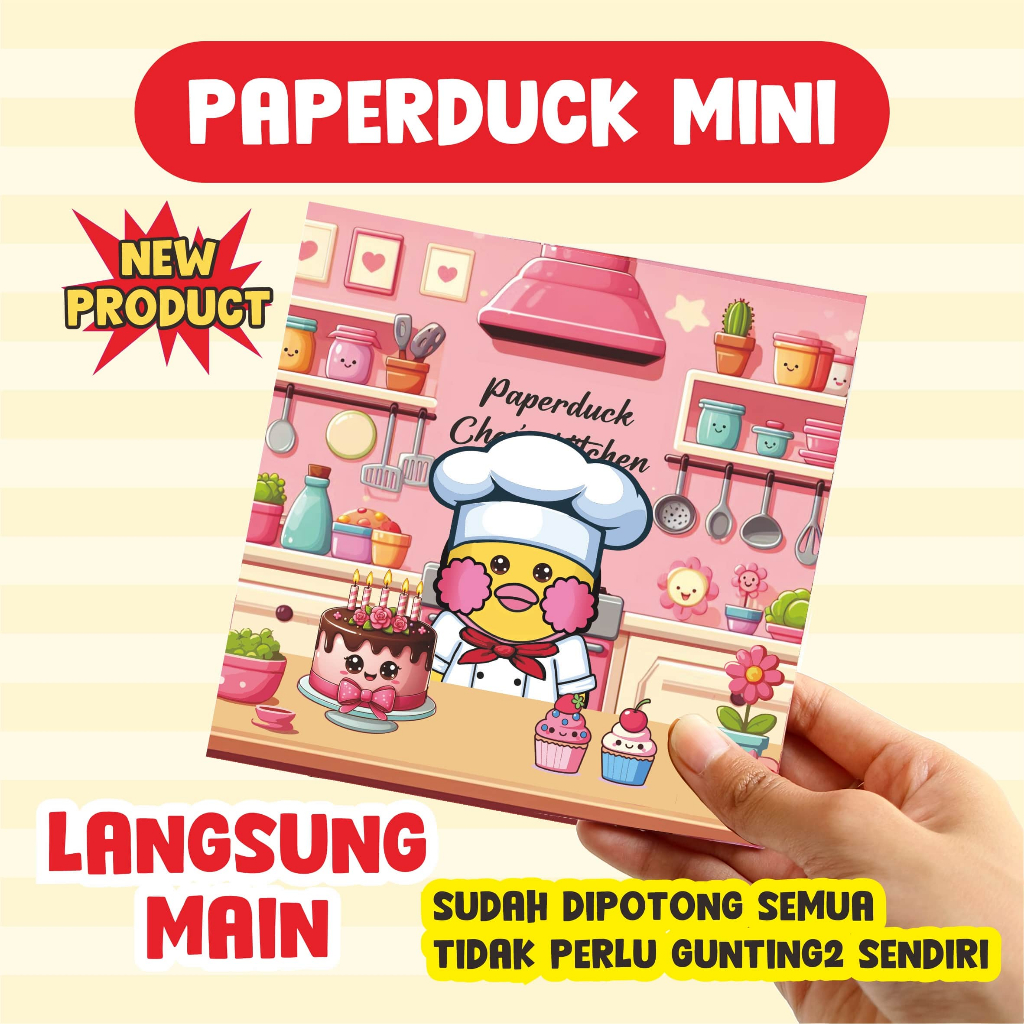 Jual Paperduck duck house mini, mainan bebek viral, boneka kertas ...
