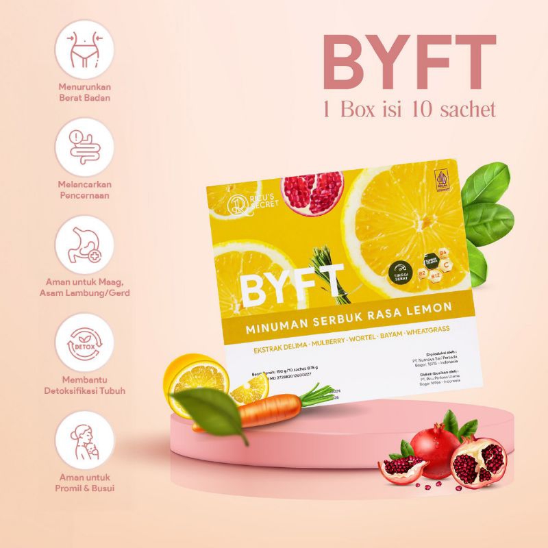 Jual BYEFAT (BYFT Fiber) Minuman Diet Penurun Berat Badan & Detox (1 ...