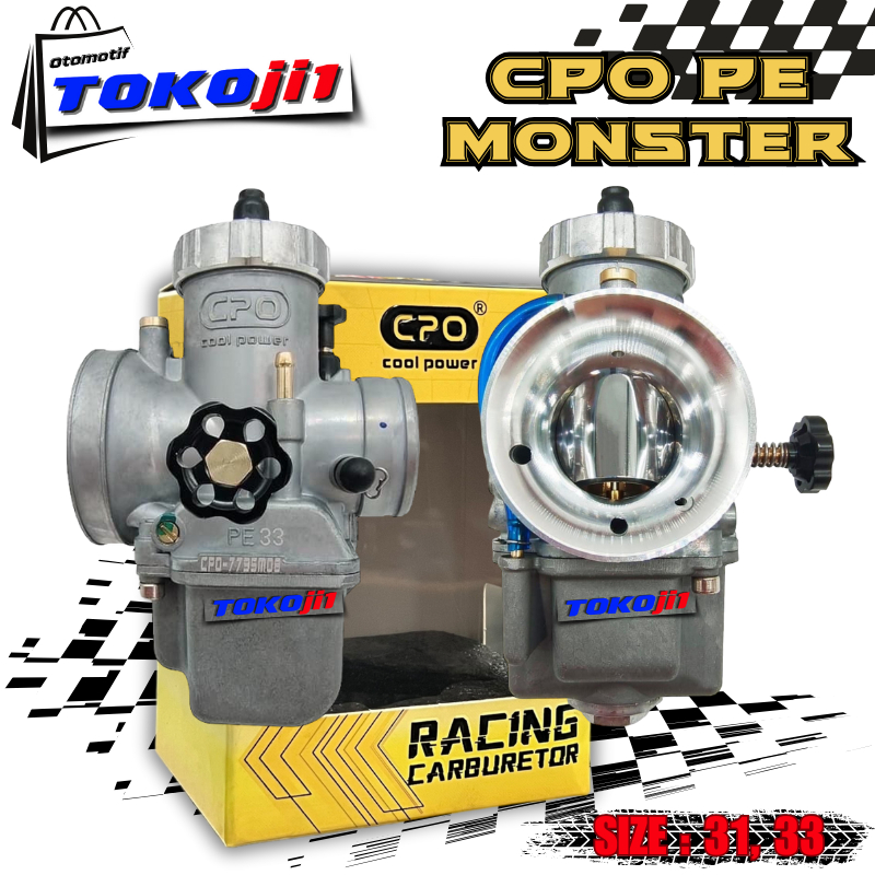 Jual CPO PE MONSTER KARBURATOR RACING BODY Jumbo Ukuran PE31mm PE33mm ...