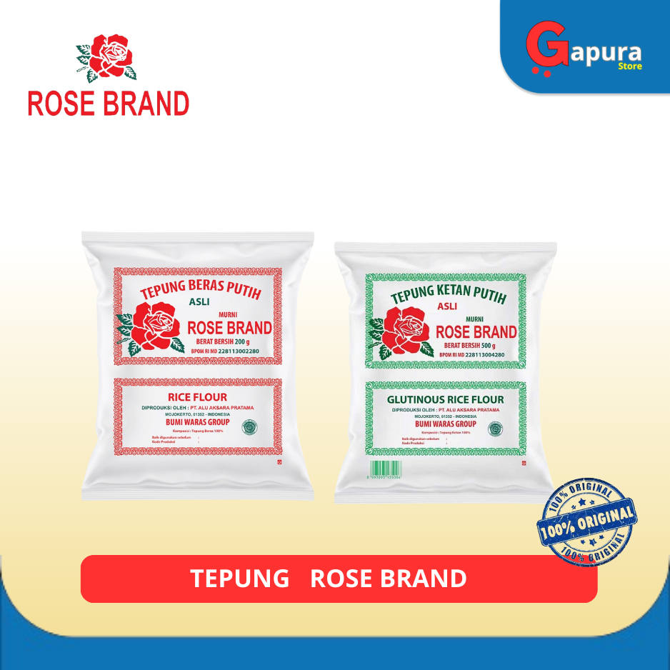 Jual Tepung Rose Brand / TEPUNG KETAN / TEPUNG BERAS | Shopee Indonesia