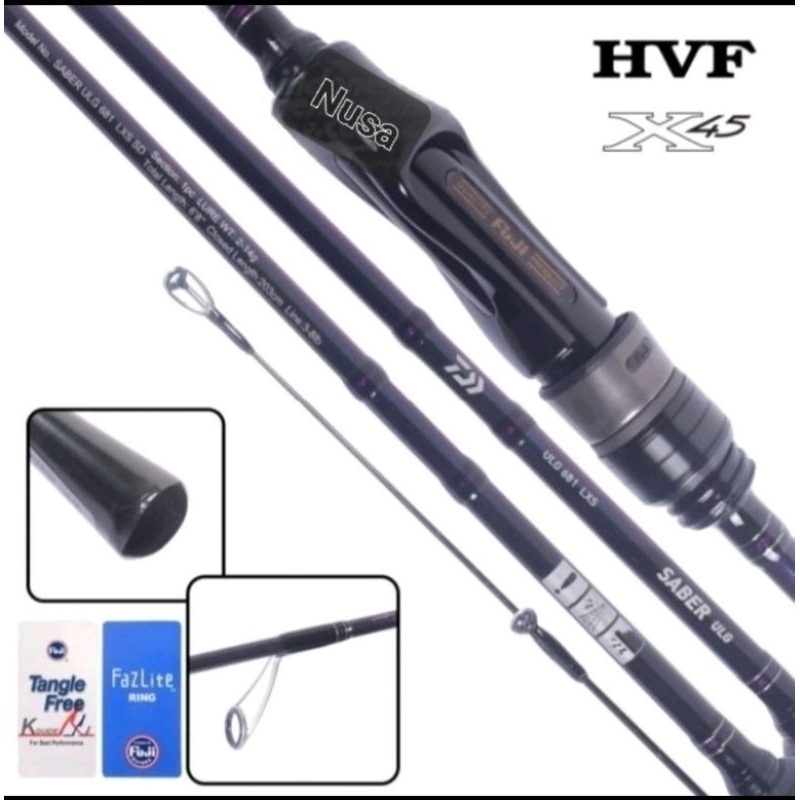 Jual Joran Daiwa Saber ULG 681 LXS | one piece | Ultra ligth | Shopee Indonesia