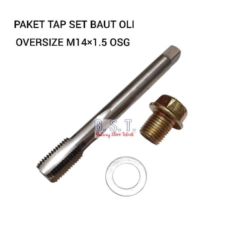 Jual Tap Set Baut Oli Oversize M14×1.5 OSG Set Baut 19 Kunci 17 | Shopee Indonesia
