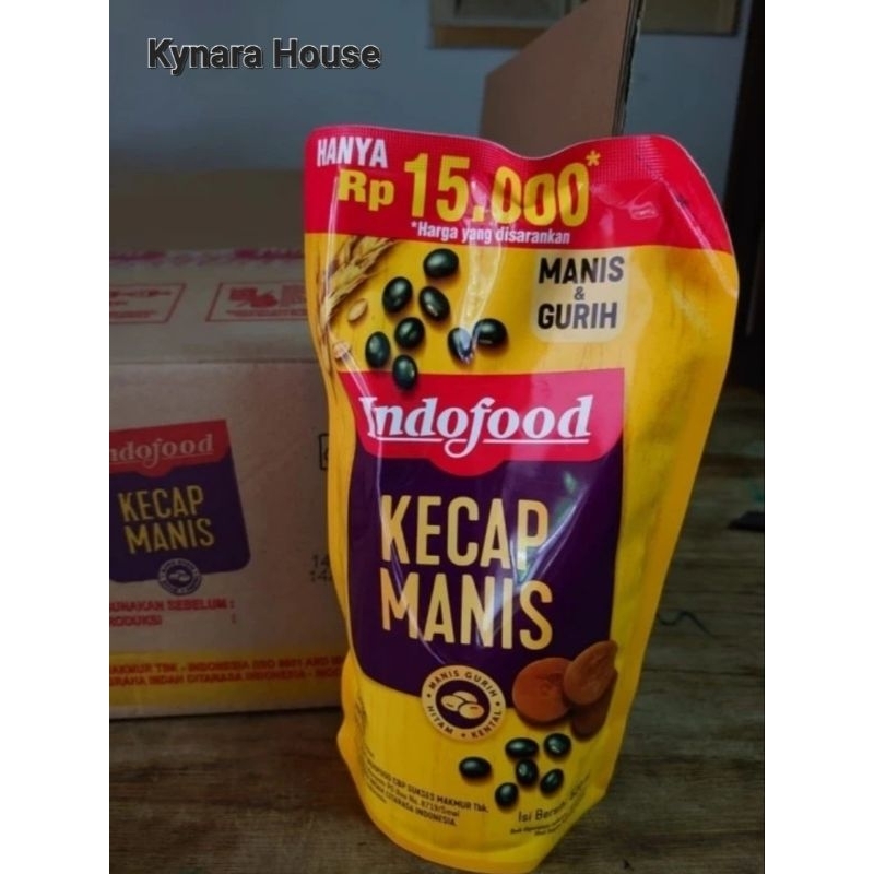 Jual Kecap Manis Indofood Pouch 12x520ml (Karton) | Shopee Indonesia