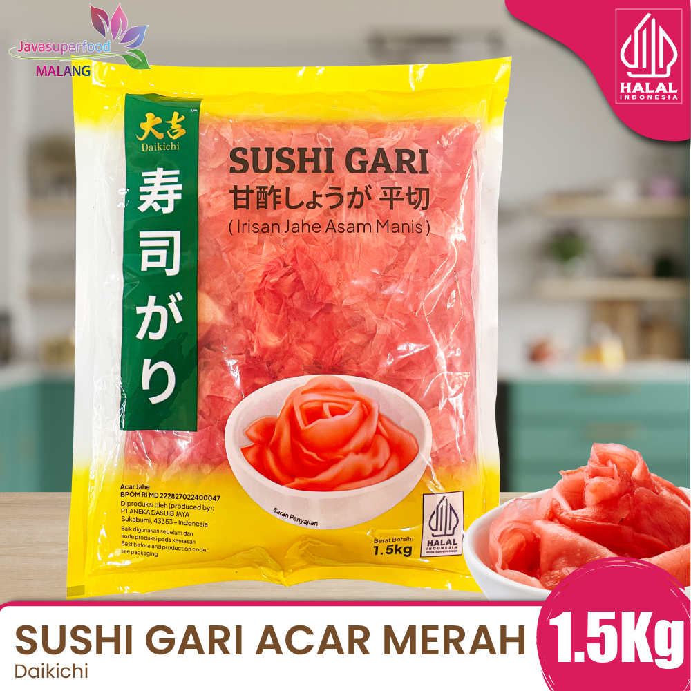 Jual DAIKICHI Sushi Gari Merah / Acar Jahe Merah / Pickled Red Ginger ...