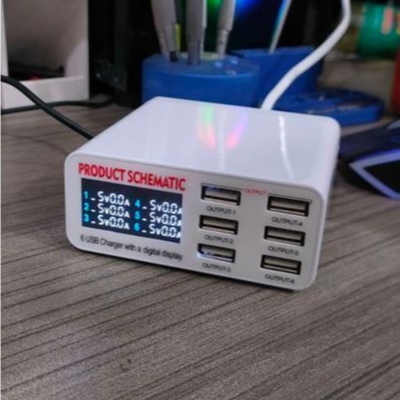 Jual USB DOCTOR QUICK CHARGER (6 SLOT) LAYAR WARNA HITAM | Shopee Indonesia