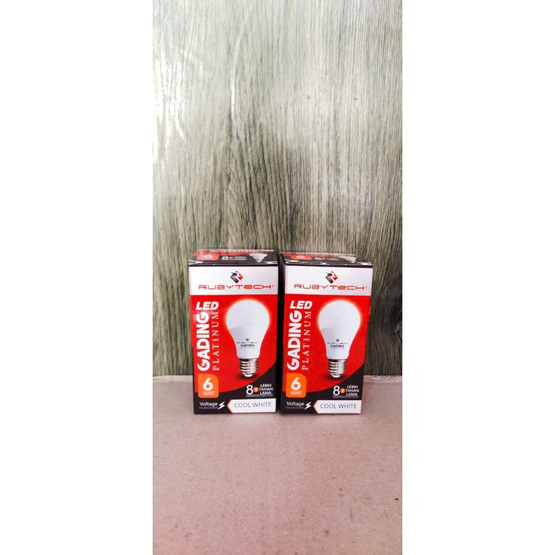Jual Paket Lampu Led Rubytech 6 Watt | Shopee Indonesia
