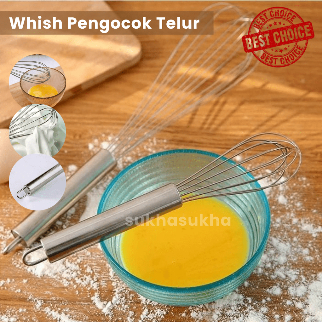 Jual COD Pengocok Telur STAINLESS | Whisk Stainless Kocokan Telur ...