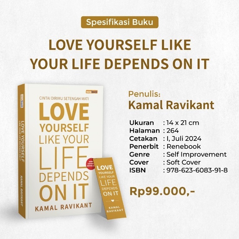 Jual Buku Love Yourself Like Your Life Depends on It - Kamal Ravikant ...