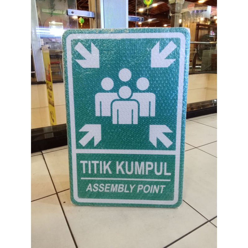 Jual Titik Kumpul Plat 60X40 Assembly Point Rambu K3 | Shopee Indonesia