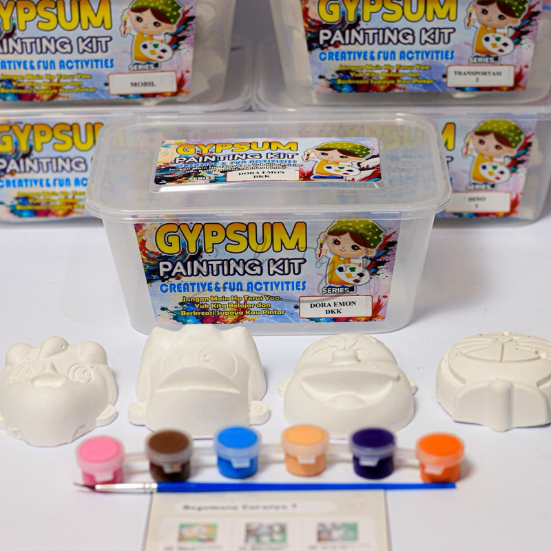 Jual Melukis Patung Gypsum Premium Hemat Mainan Edukasi Isi 4 Pcs ...