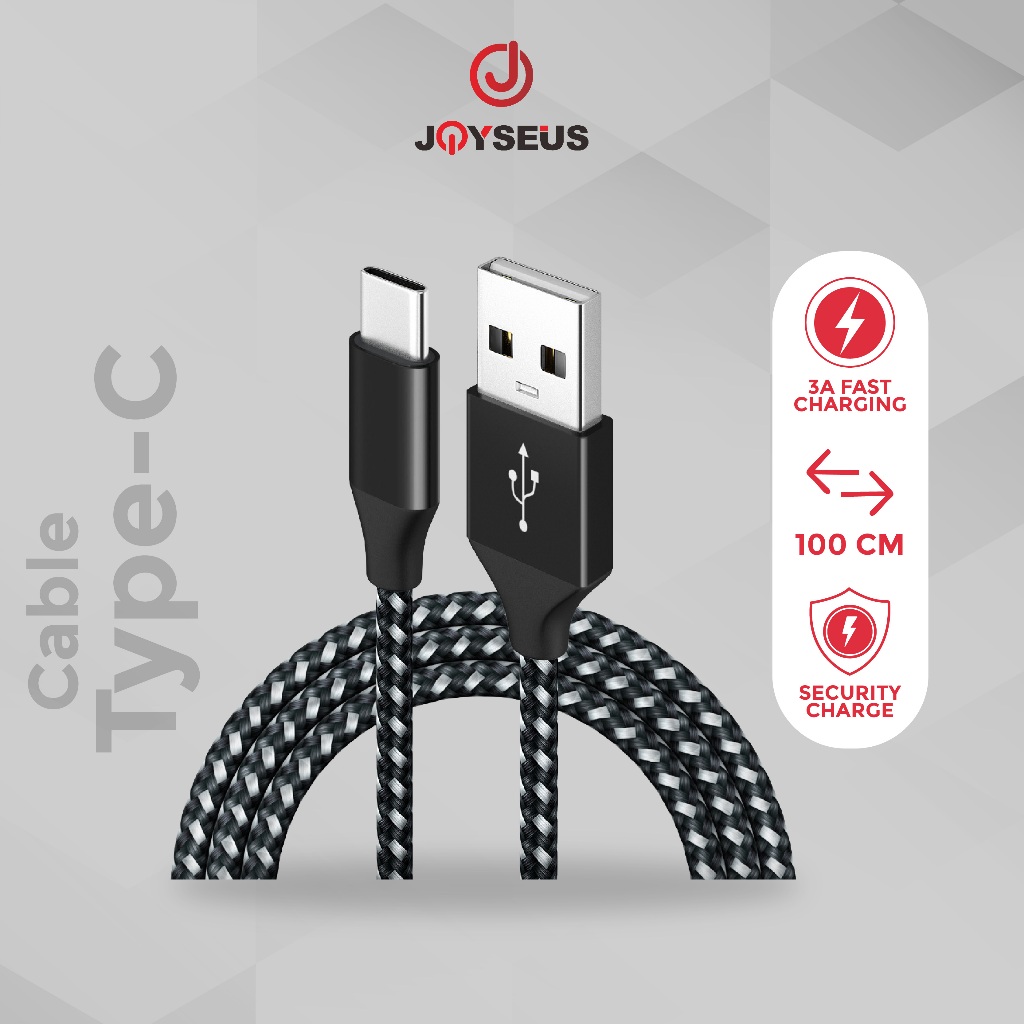 Jual Kabel data / Cable data Type-C Tipe C USB 120 CM JOYSEUS Braided ...