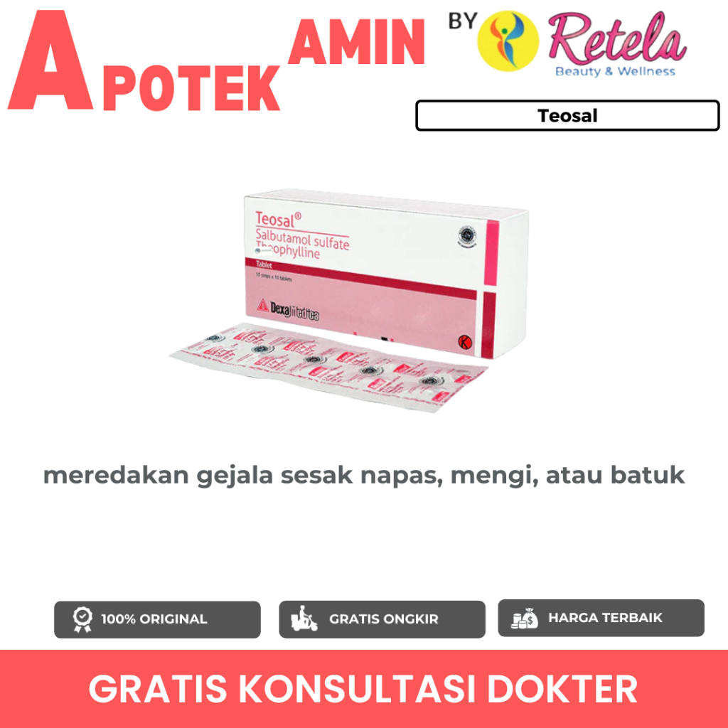 Jual Teosal 1 Box 100 Tablet | Shopee Indonesia