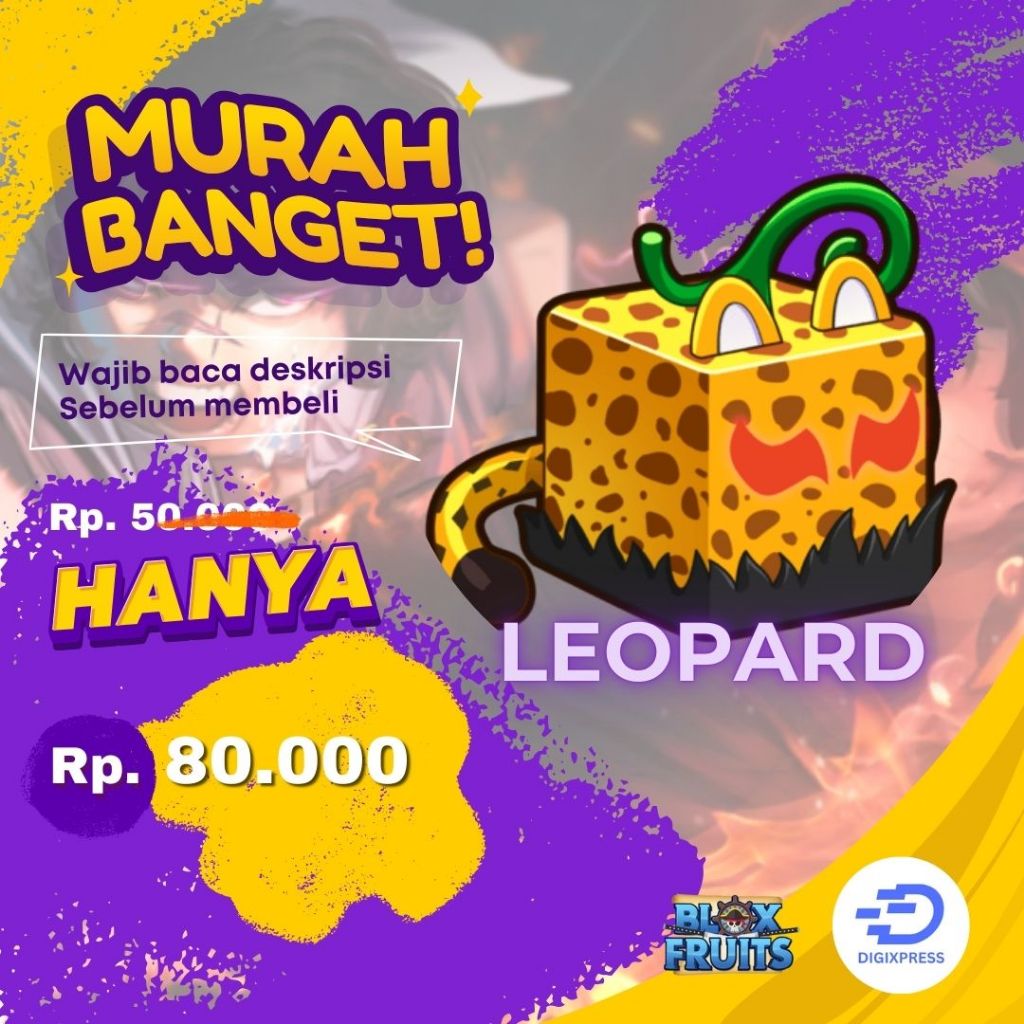Jual Leopard Blox Fruit | Leopard Fruit Roblox | Buah Leopard Bloxfruit ...