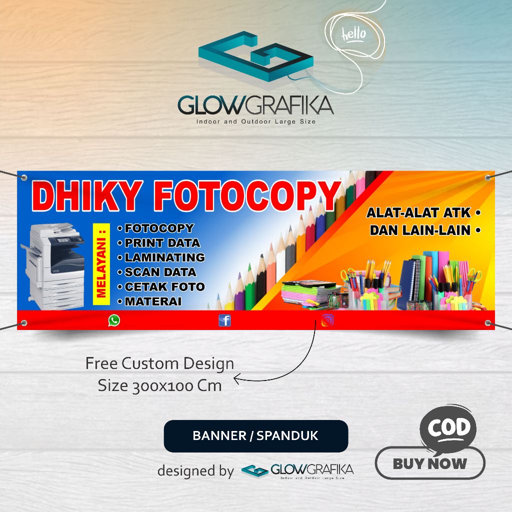 Jual Cetak Spanduk Banner Fotocopy | Shopee Indonesia