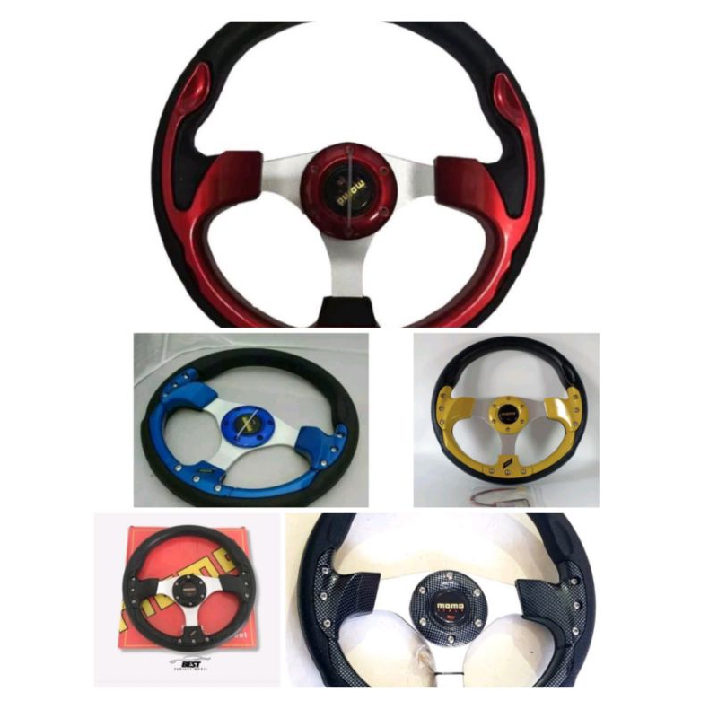 Jual Stir Racing Mobil MOMO 13inch/ Varian Warna | Shopee Indonesia