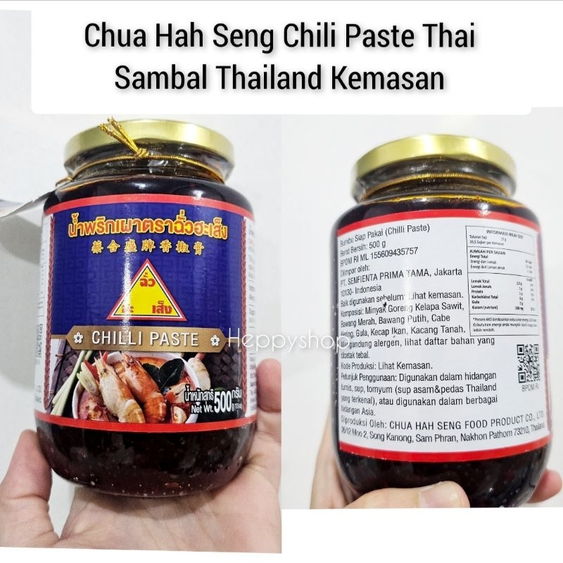 Jual Chua Hah Seng Chili Paste Thai Sambal Thailand Kemasan | Shopee ...