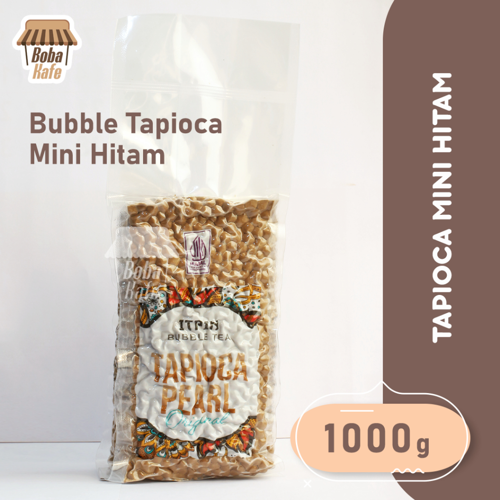 Jual Bubble Tapioka Mini Hitam Premium / Black Tapioca Pearl (6mm) @1kg ...