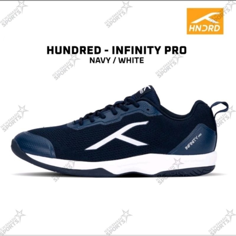 Jual sepatu badminton hundred hbfs3m 0033 navy/white | Shopee Indonesia