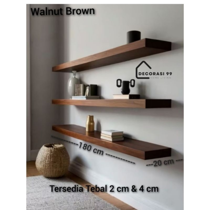 Jual Ambalan dinding Panjang variasi 120, 150, 180, 200 cm, Lebar 20 cm ...