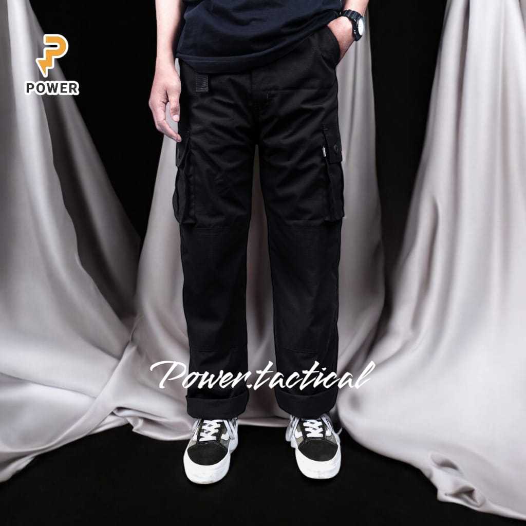 Jual Celana Cargo Hitam ZERONINE pants Regular Panjang Streetwear ...