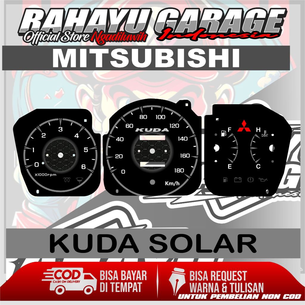 Jual PAPAN SPEEDOMETER CUSTOM MITSUBISHI KUDA SOLAR | Shopee Indonesia
