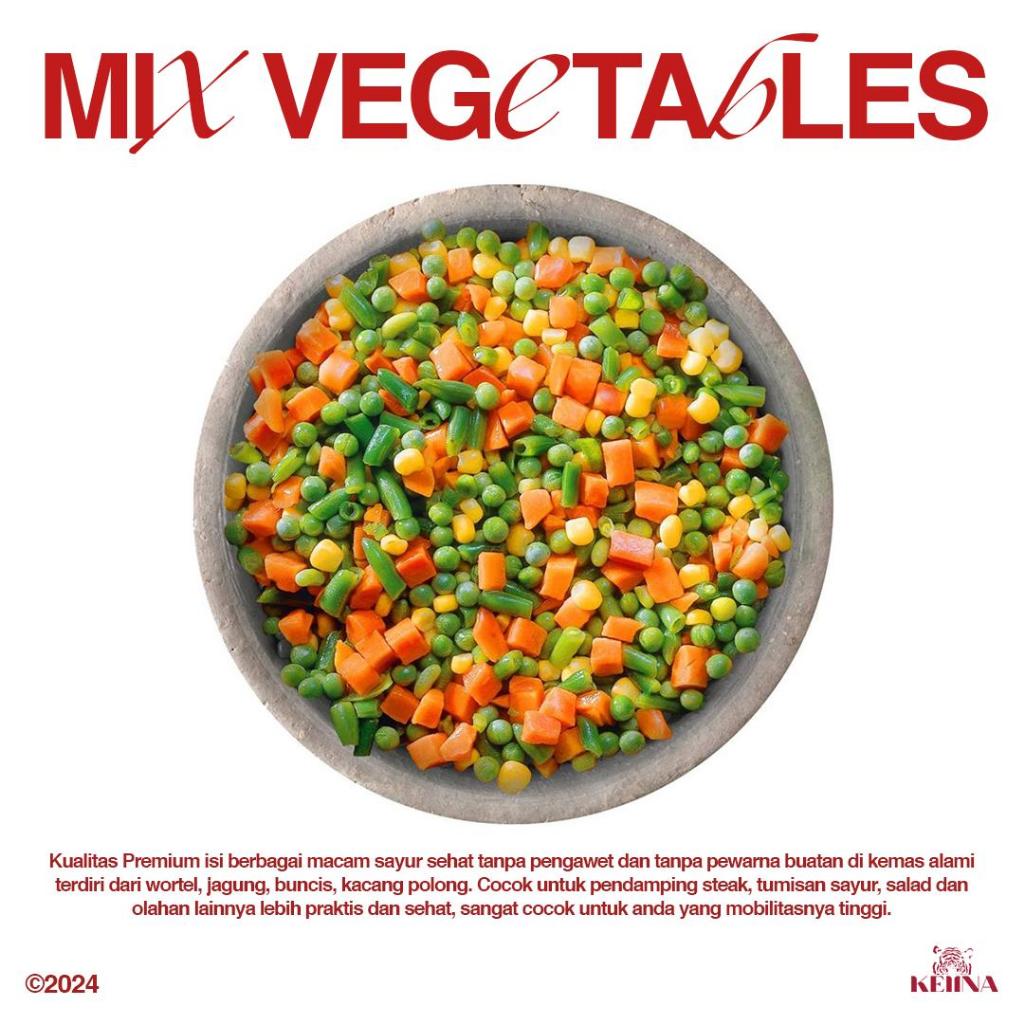 Jual Mix Vegetables 4 Way 3 Way Sayur Bersih Segar Fresh Frozen Beku ...