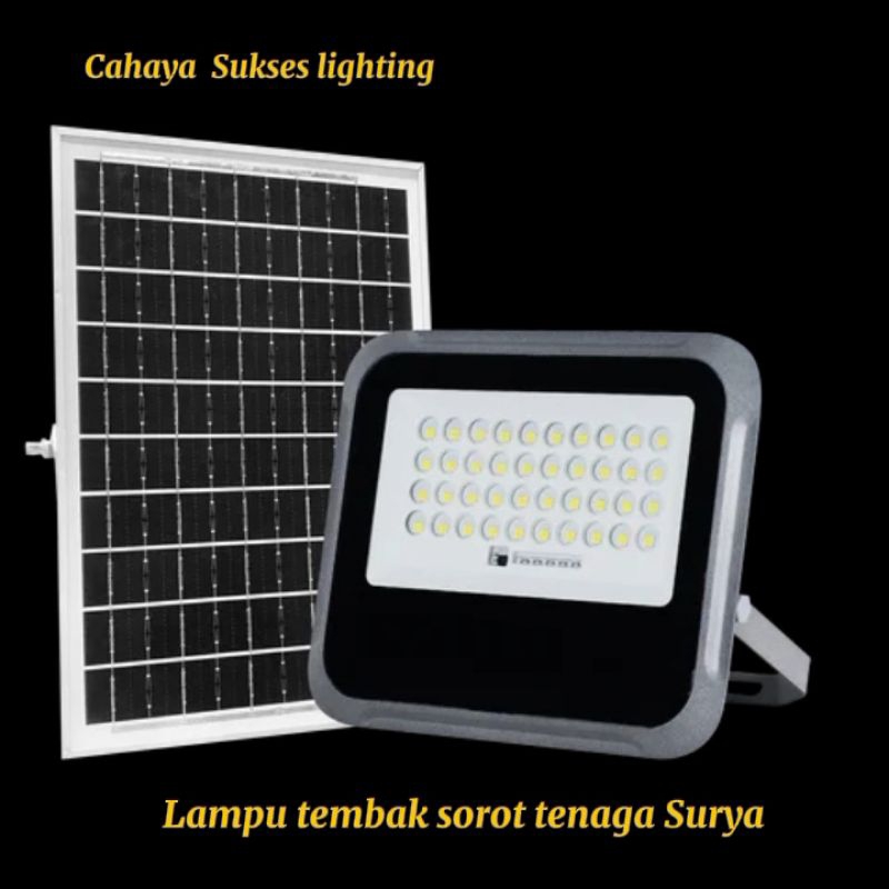 Jual Lampu tembak sorot tenaga Surya/Lampu sorot solar Cell -100 watt | Shopee Indonesia