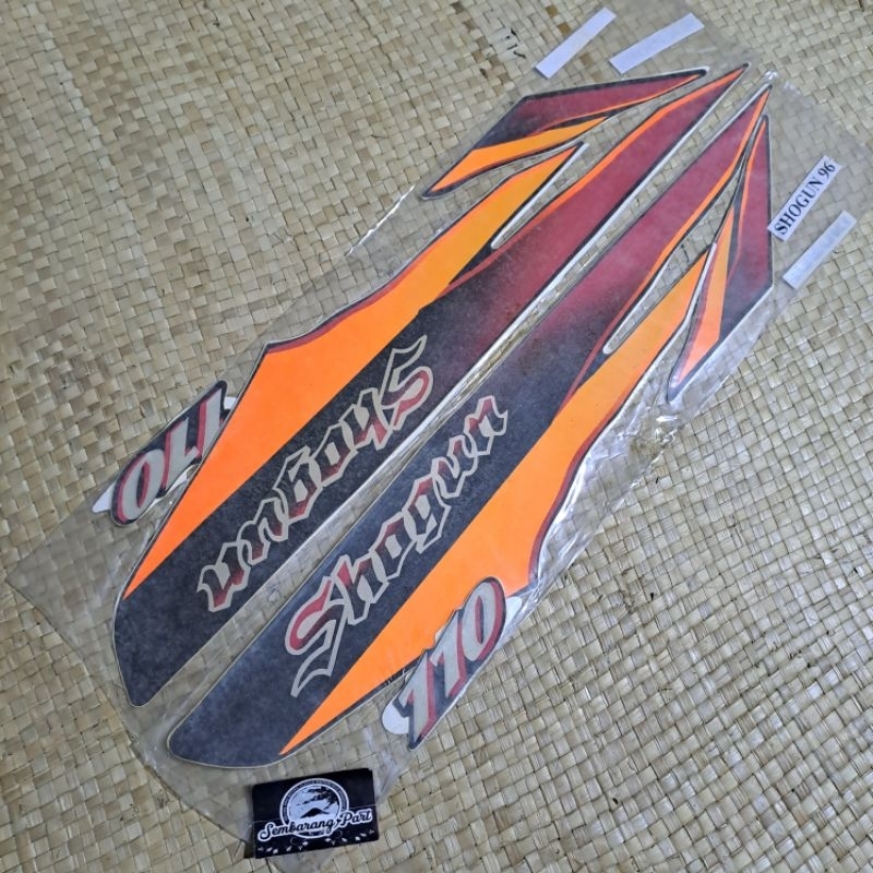 Jual STIKER STICKER STRIPING DECAL BODY SUZUKI SHOGUN 110 KEBO OLD 1996 ...