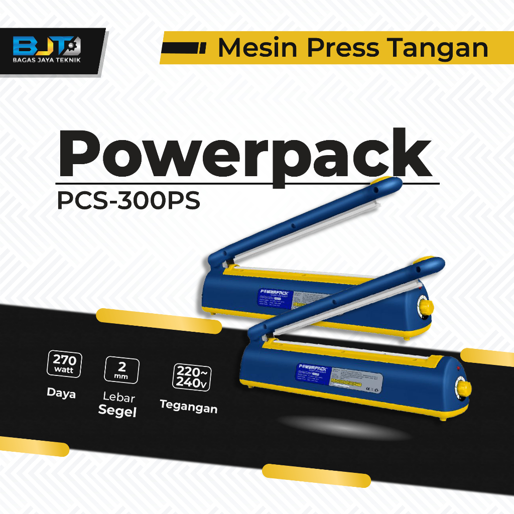 Jual Mesin Press Tangan Merk POWERPACK PCS-300PS 270 Watt | Shopee ...