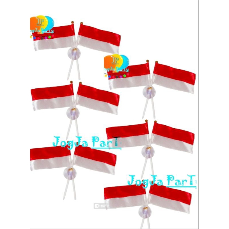 Jual Bendera kaca mobil bendera silang bendera mini di jogja | Shopee ...