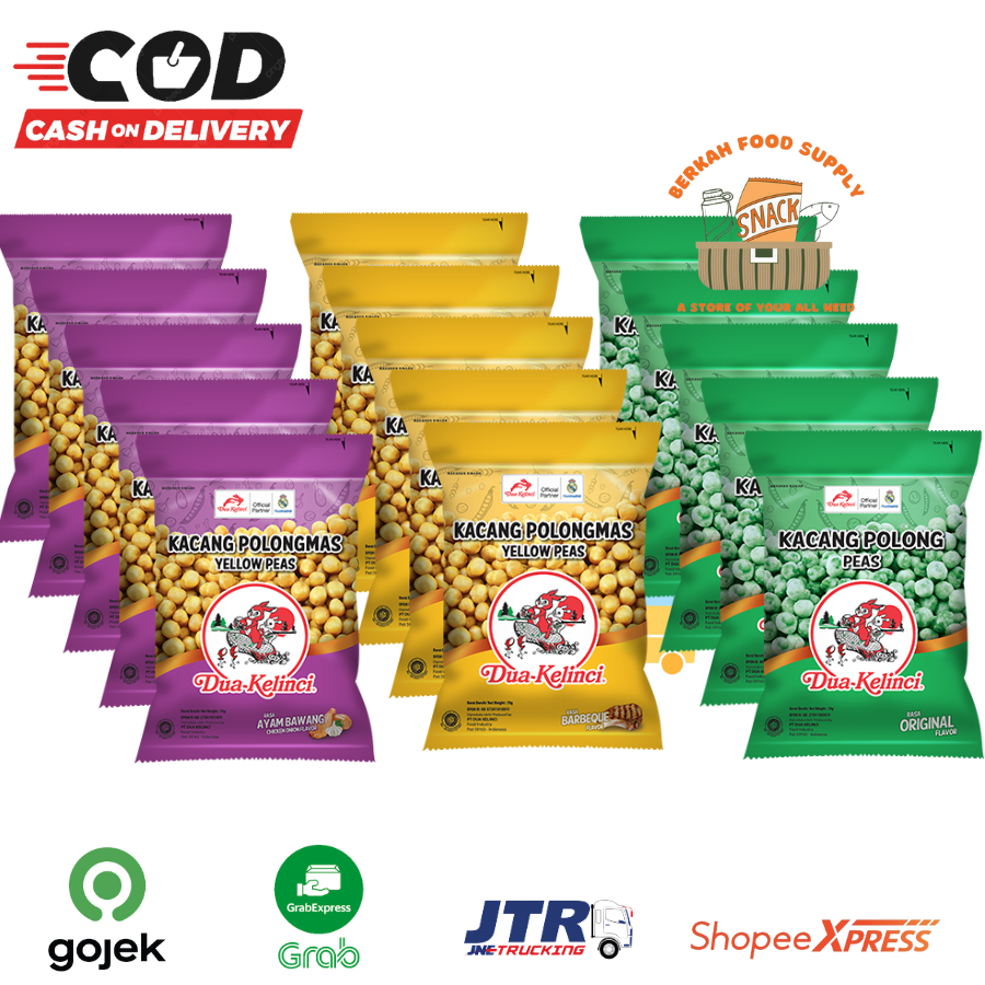 Jual [ BERKAH ] Kacang Polong Dua Kelinci Renceng isi 10 pcs Original ...
