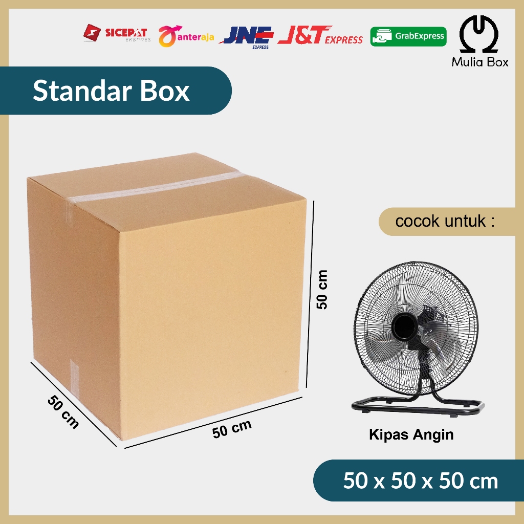Jual Kardus Packing Standar Box 50 x 50 x 50 cm Corrugated Karton Dus ...