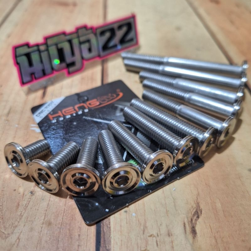 Jual baut 12 M8 probolt disk model cnc AA slim stainless matte original Heng Thailand baut ...