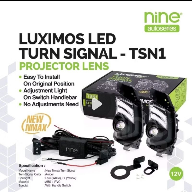 Jual LAMPU SEN NMAX NEW + LAMPU LASER / LAMPU TEMBAK LUXIMOS NINE TSN1 ...