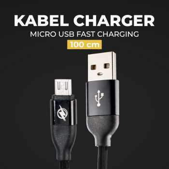 Jual Kabel Charger Micro USB Fast Charging 5V/2A 100cm - KC52 - Black ...