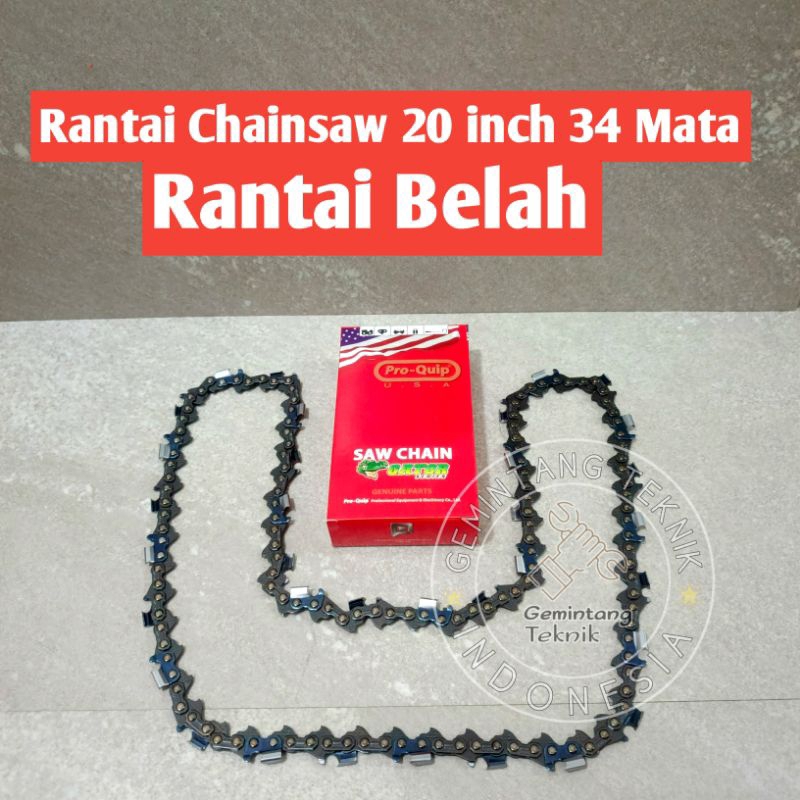 Jual Rantai Senso 20 inch 34 Mata Belah Merk PRO-QUIP / Rantai Chainsaw ...