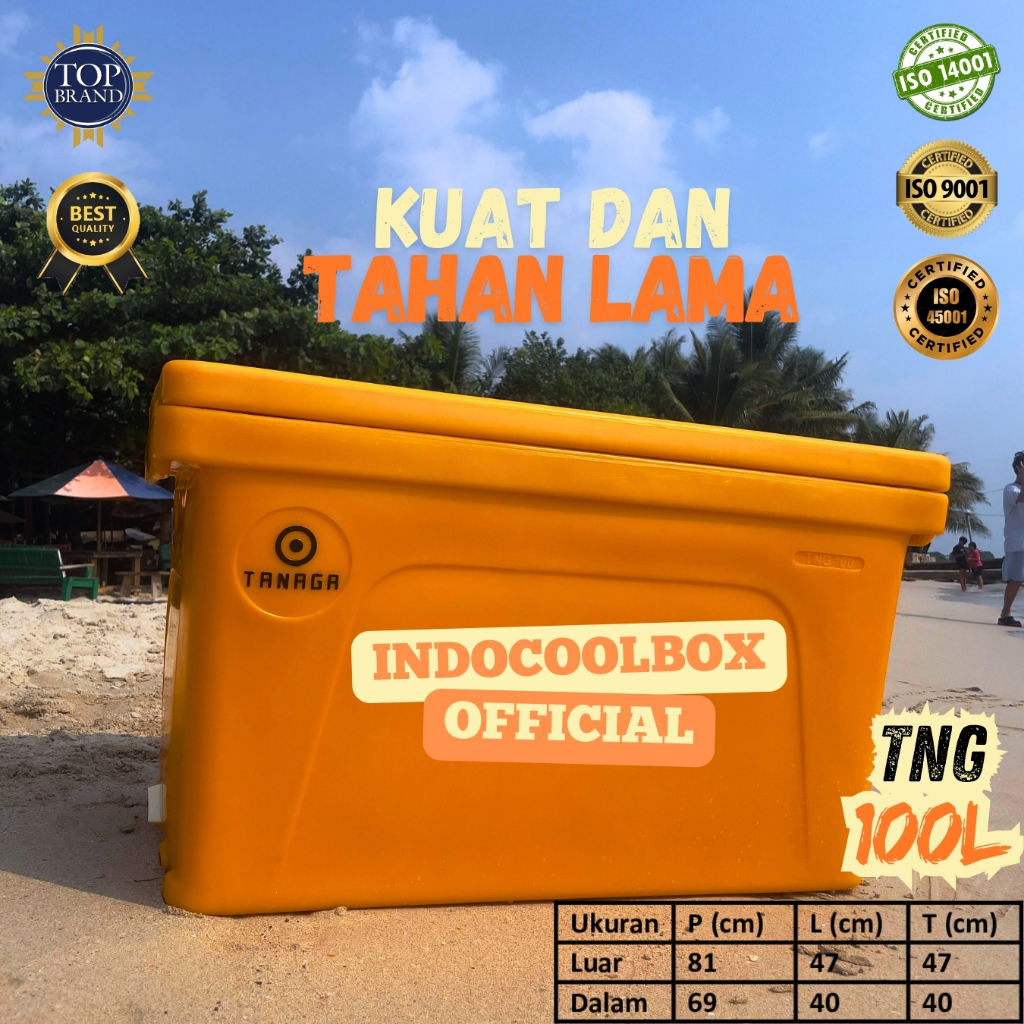 Jual Cooler Box Tanaga 100 Liter Termos Es Kotak Tempat Es Batu Daging ...