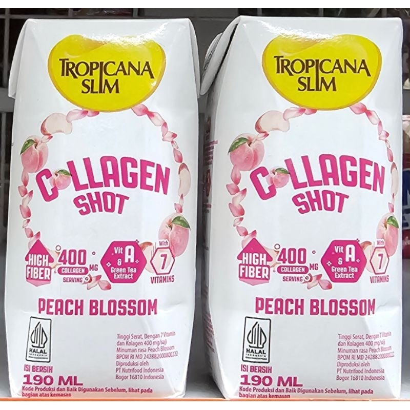 Jual Tropicana Slim Collagen Shot Peach Blossom 190ml | Shopee Indonesia