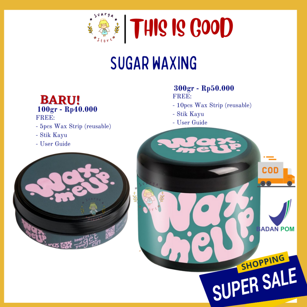 Jual TRAVEL SIZE BPOM WAXING | WAX ME UP COLD SUGAR THIS IS GOOD 100 gr 300gr Travel Size Waxing ...