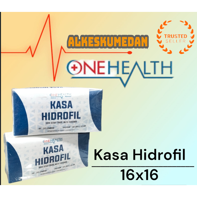 Jual KASA HIDROFIL ONEHEALTH 16CMX16CM 1 BOX | Shopee Indonesia