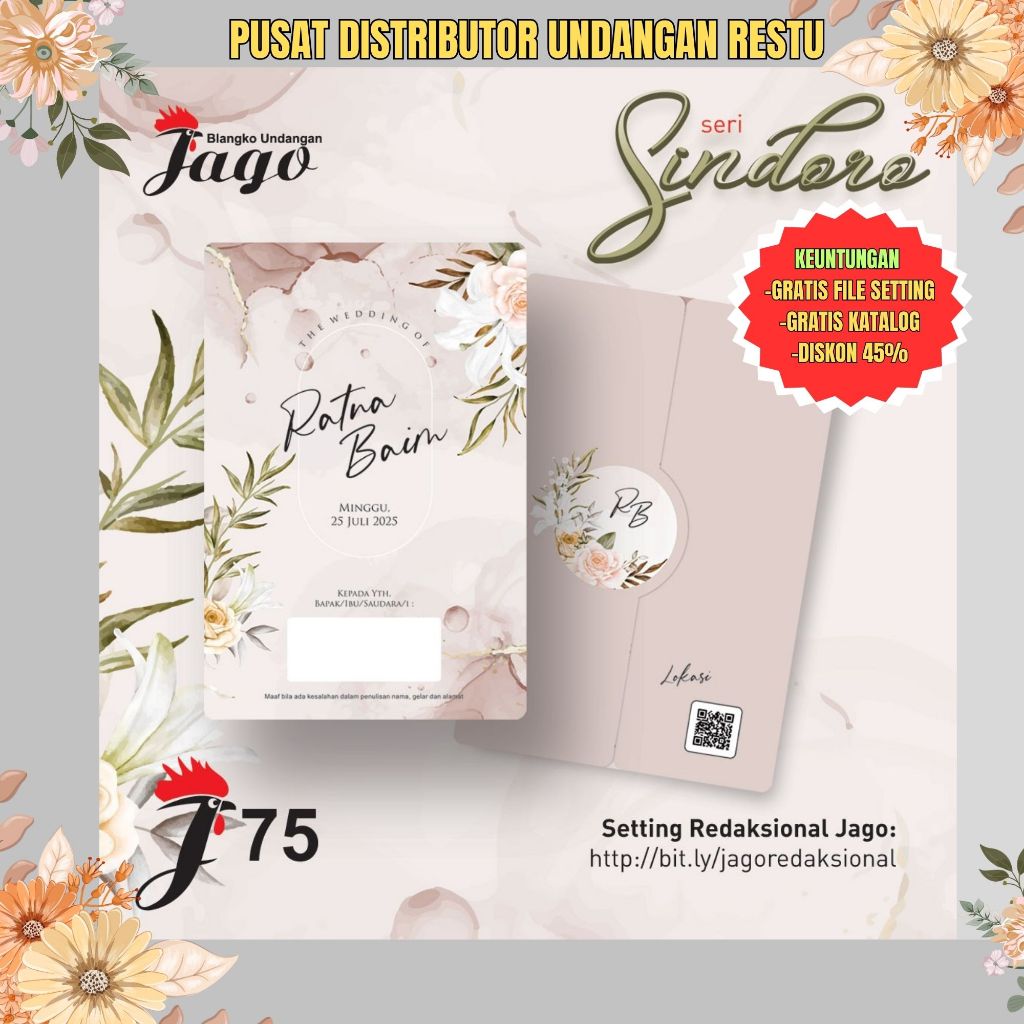 Jual Blangko Undangan Jago 75 | Blangko Undangan Murah | Blangko ...