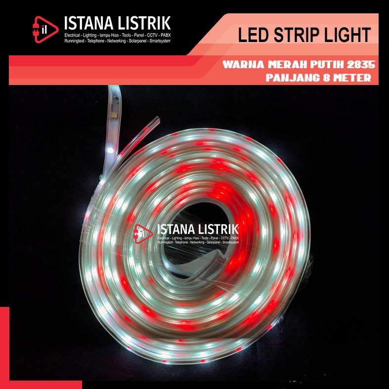Jual LAMPU LED STRIP LIGHT WARNA MERAH PUTIH 2835 | Shopee Indonesia