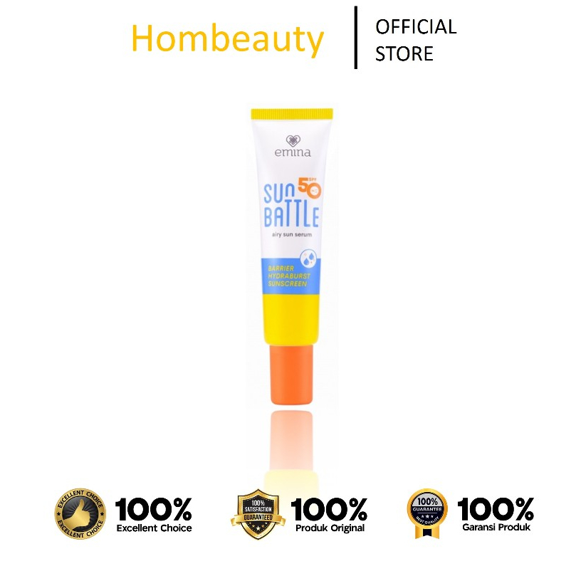 Jual NEW! Emina Sun Battle Spf 50 Pa++++ Barrier Hydraburst Sunscreen 30ml | Shopee Indonesia