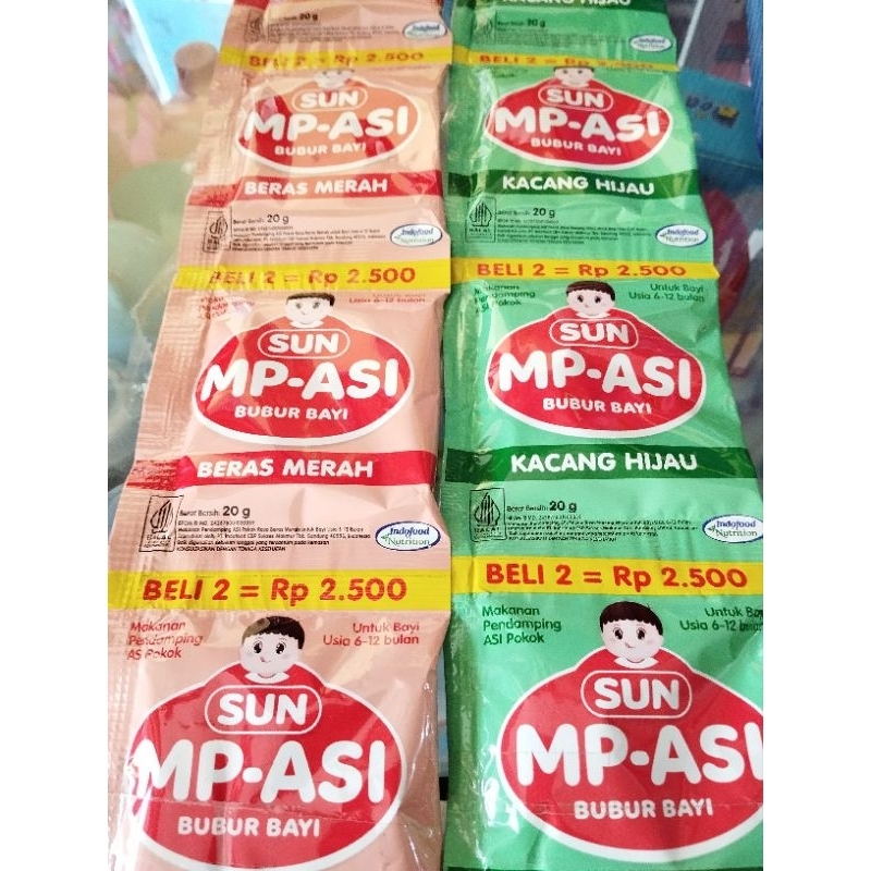 Jual SUN MP-ASI BUBUR BAYI KEMASAN 20 GRAM | Shopee Indonesia