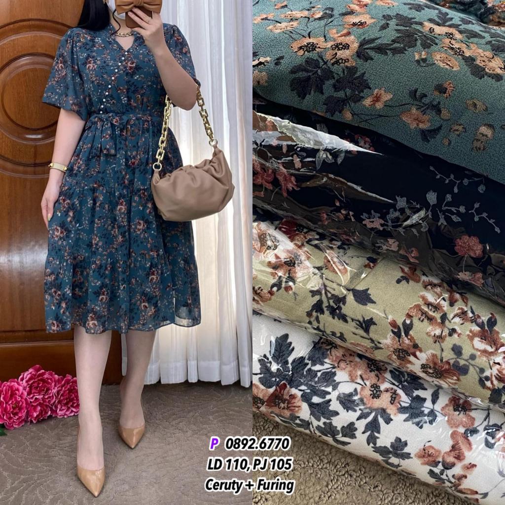 Jual F895 Dress jesselyn model baru | Shopee Indonesia