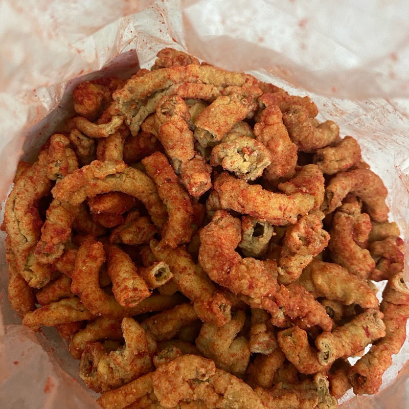 Jual Keripik Usus Crispy Original/Pedas Balado 500ml 150gr | Shopee ...