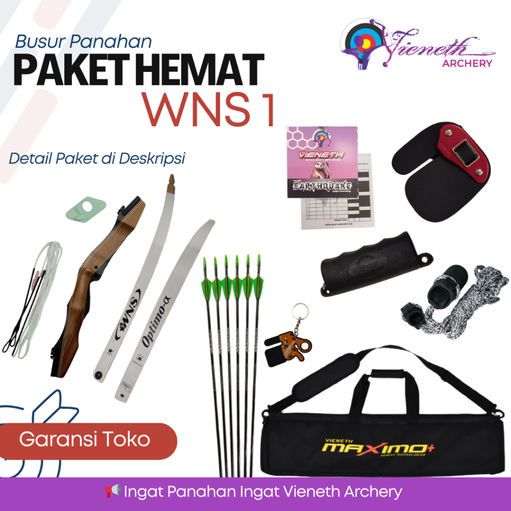 Jual PAKET HEMAT 1 BOW SET WNS - BOW SET WNS - PANAHAN | Shopee Indonesia