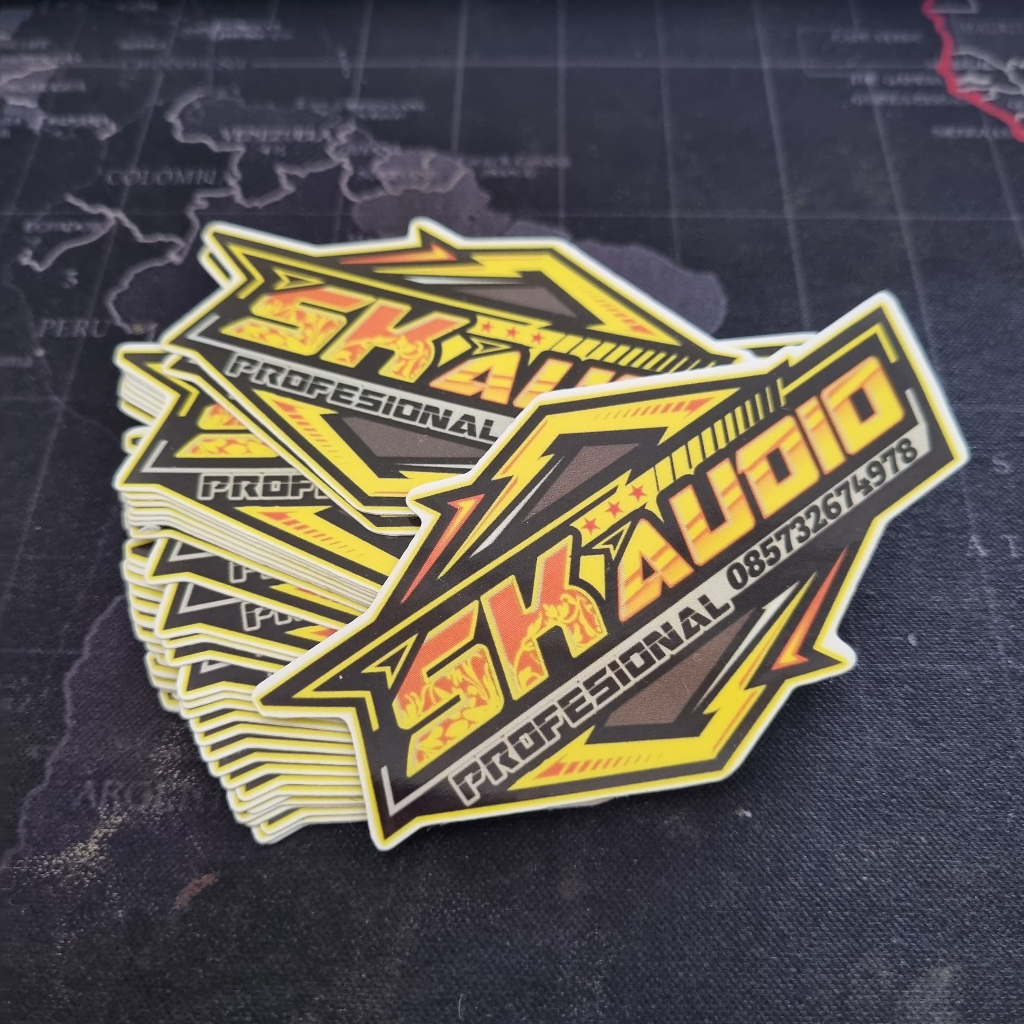 Jual Stiker Diecut / potong putus vinyl bentuk sesuai pola gambar ...