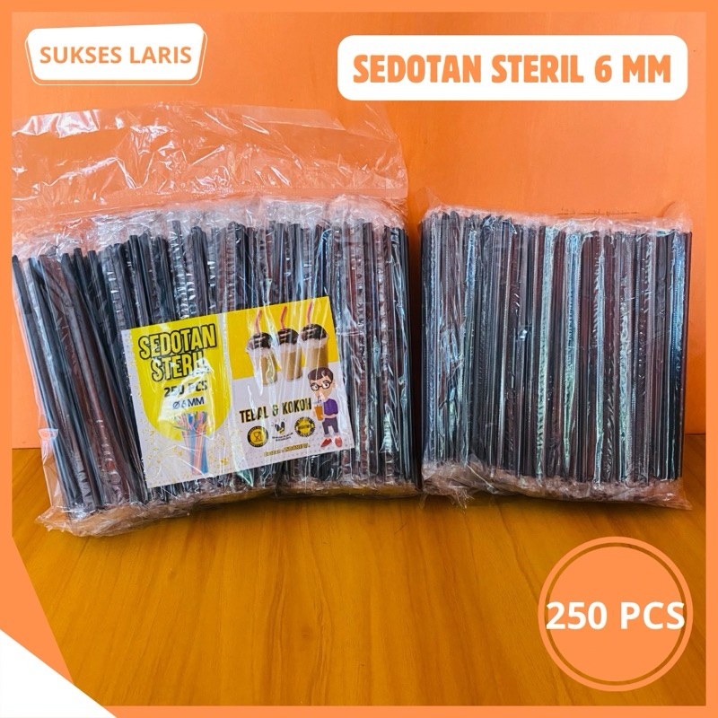 Jual SEDOTAN STERIL ISI 250 PCS | SEDOTAN STERIL 6 MM | SEDOTAN UJUNG LANCIP | SEDOTAN ES TEH ...